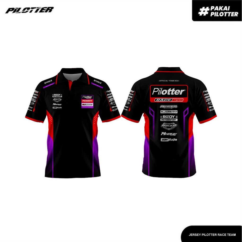 Jual Pilotter Jersey Race Team Original Free Sticker | Shopee Indonesia