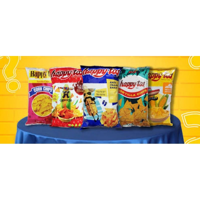 Jual happy tos tortilla chips jagung 140gr kemasan merah | Shopee Indonesia