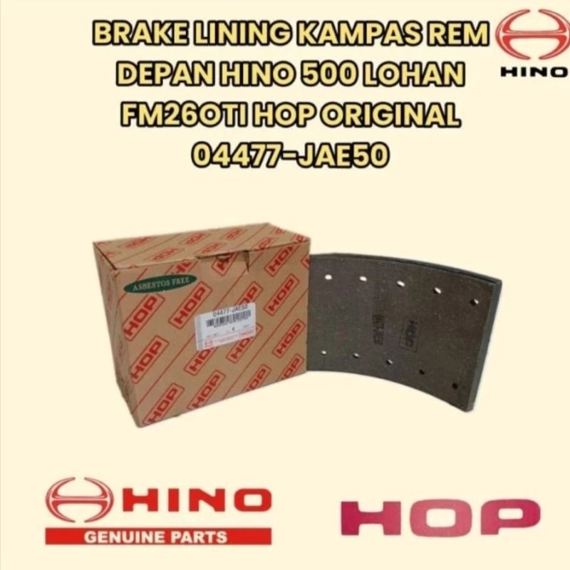 Jual BRAKE LINING KAMPAS REM DEPAN HINO 500 LOHAN FM26OTI HOP 04477 ...