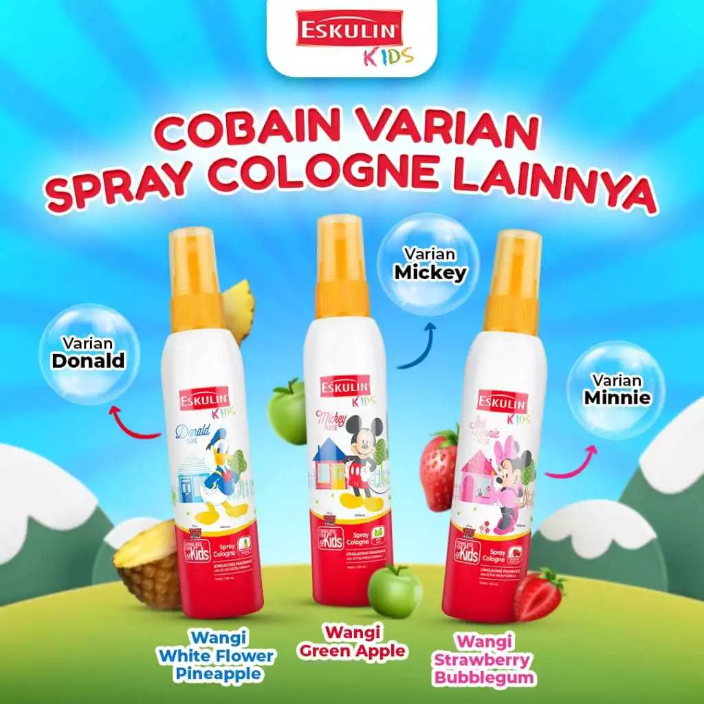 Jual Eskulin Kids Spray Cologne 100ml | Shopee Indonesia