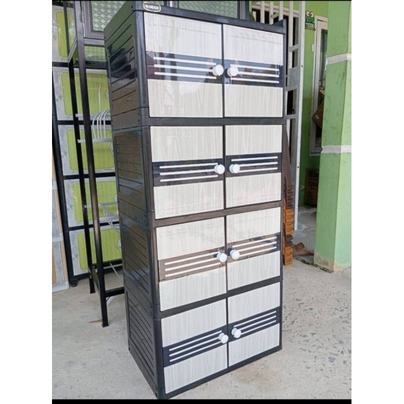 Jual (cod)Lemari Nandos Twin Box 4 Susun/Lemari Plastik/Lemari anti ...