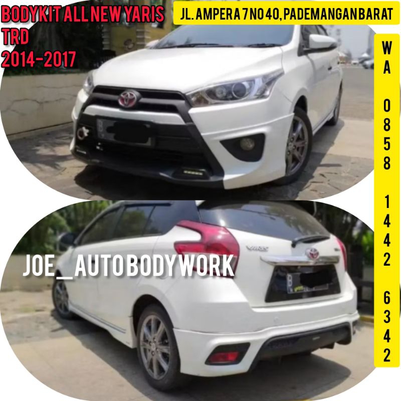 Jual Joe Auto Bodykit Yaris TRD 2014 2015 2016 2017 Body Kit All New ...