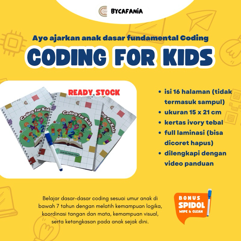 Jual Coding for Kids Cafania - Belajar Coding Anak Usia Di bawah 7 ...