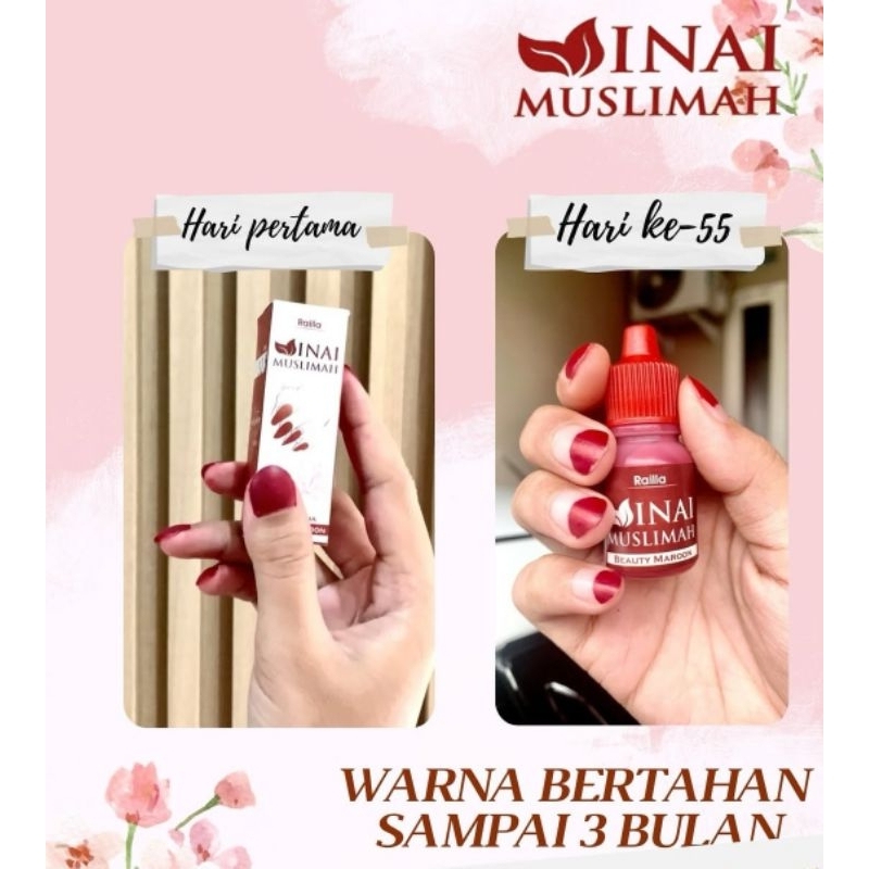Jual INAI MUSLIMAH MAROON & RED TAHAN 2-3BULAN | Shopee Indonesia