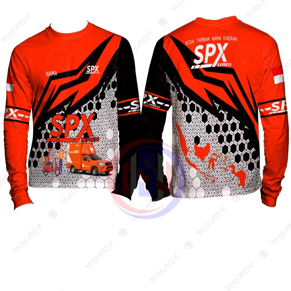 Jual JERSEY SPX EXPRESS PREMIUM Lengan Panjang || BAJU DRIVER KURIR ...
