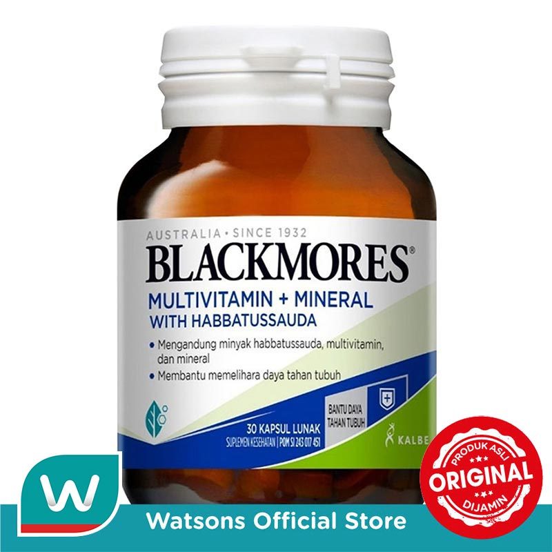 Jual Blackmores Multivitamin + Minerals Habbatussauda 30'S | Shopee Indonesia