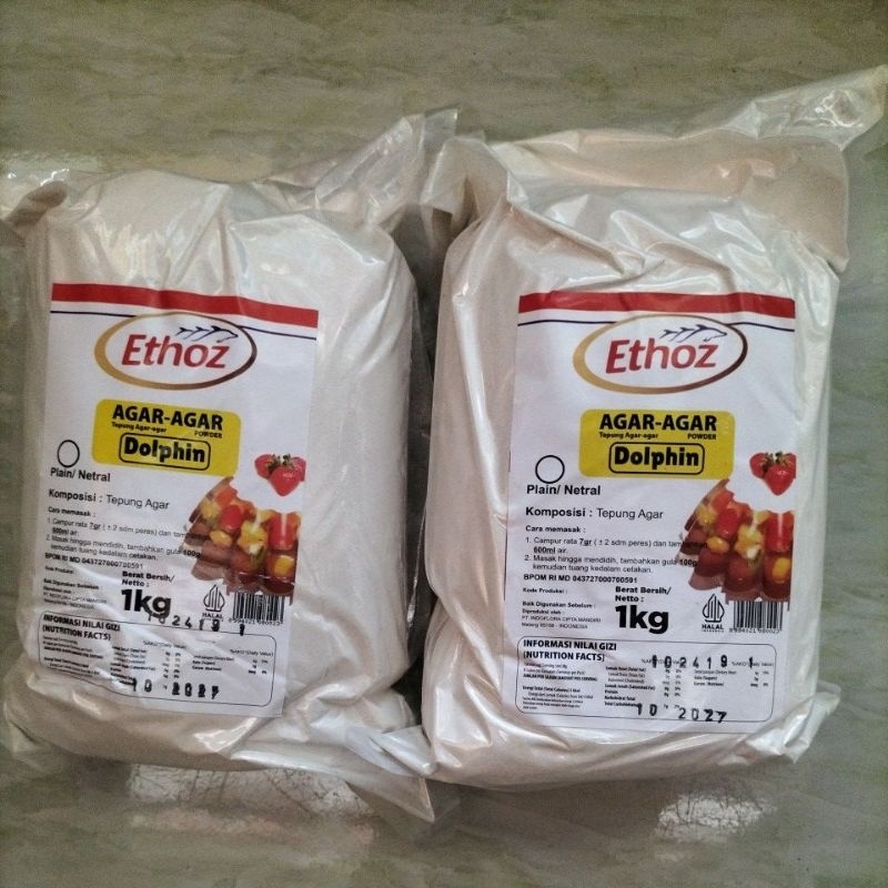 Jual Ethoz Agar-Agar Dolphin 1kg | Shopee Indonesia