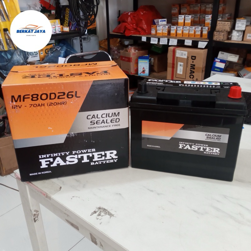 Jual Aki Faster MF 80D26L 70 Ah Innova Diesel/SantaFe/Pajero/Fortuner ...