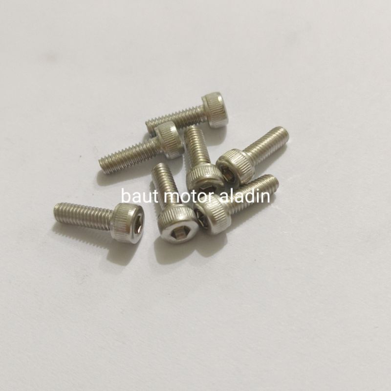 Jual Baut 7/M4x12mm Stainless Kunci L3 | Shopee Indonesia