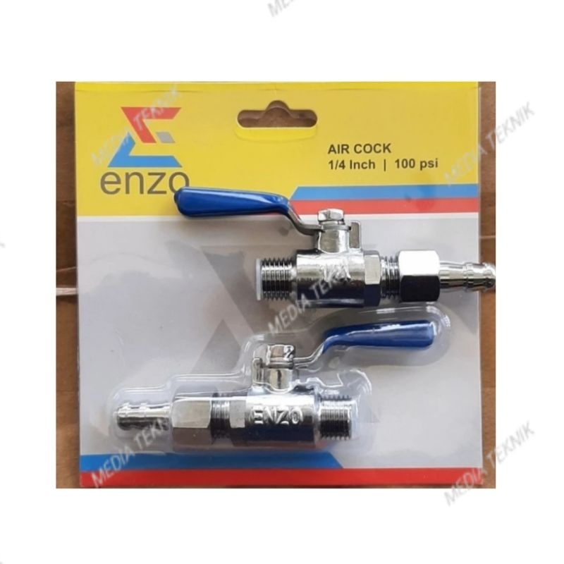 Jual Stop Kran Angin Kompresor 1/4 Inch Enzo | Shopee Indonesia