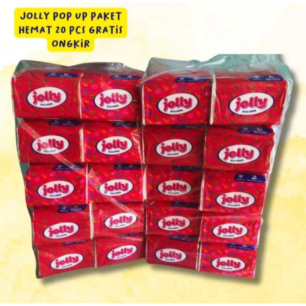 Jual (10 PACK) Tisu tissue Jolly Pop Up TISU KOTAK PERSEGI UKURAN KECIL ...