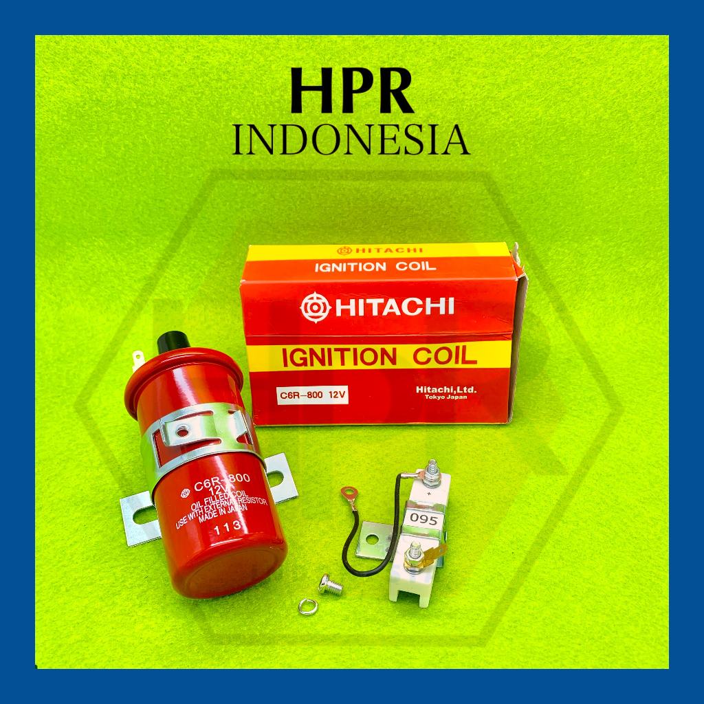 Jual Koil Ignition Coil Hitachi 12V C6R-800 Daihatsu Charade G10 G11 ...