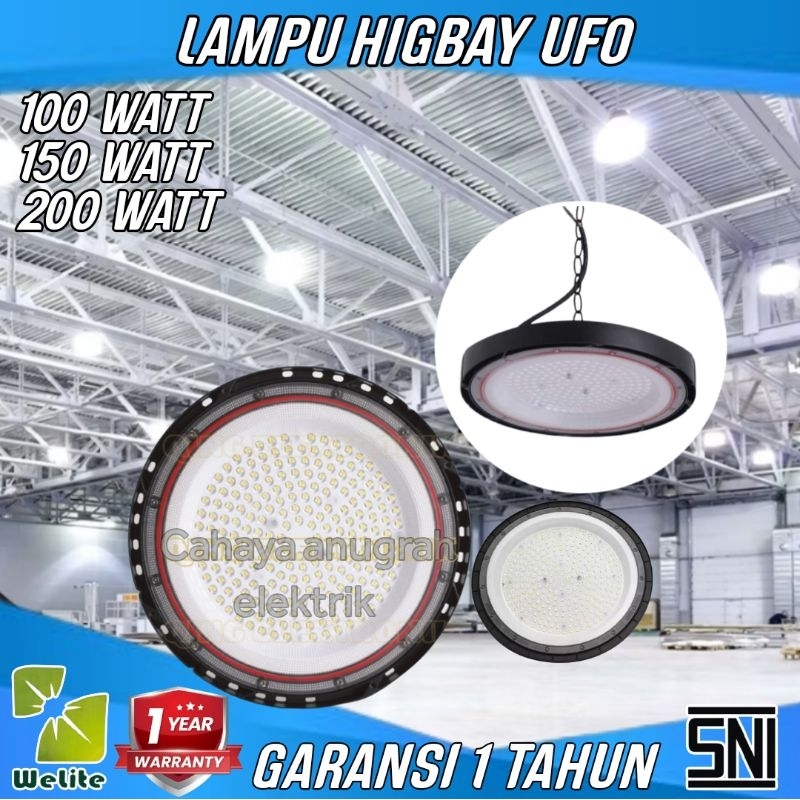 Jual LAMPU LED HIGBAY UFO 100W 150W 200W LAMPU INDUSTRI UFO | Shopee Indonesia