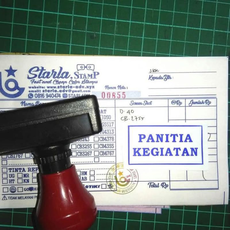 Jual stempel custom 27 X 55 mm | Shopee Indonesia