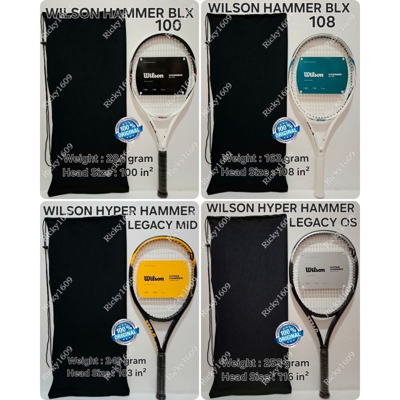 Jual RAKET TENIS WILSON HAMMER BLX SERIES (PWS TECHNOLOGY) - WILSON ...