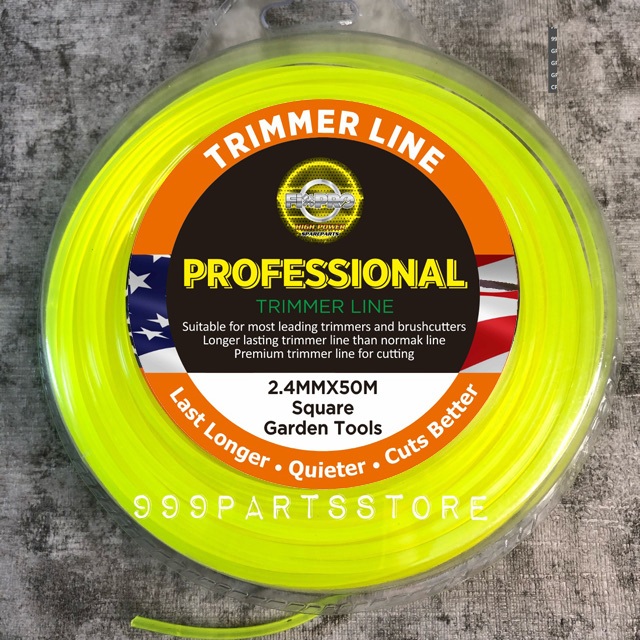 Jual PROFESSIONAL trimmer line KUNING pisau senar senar nylon tali ...