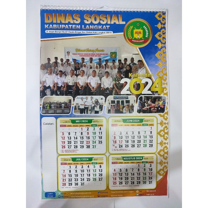 Jual Print Cetak Custom Kalender klem seng | Shopee Indonesia