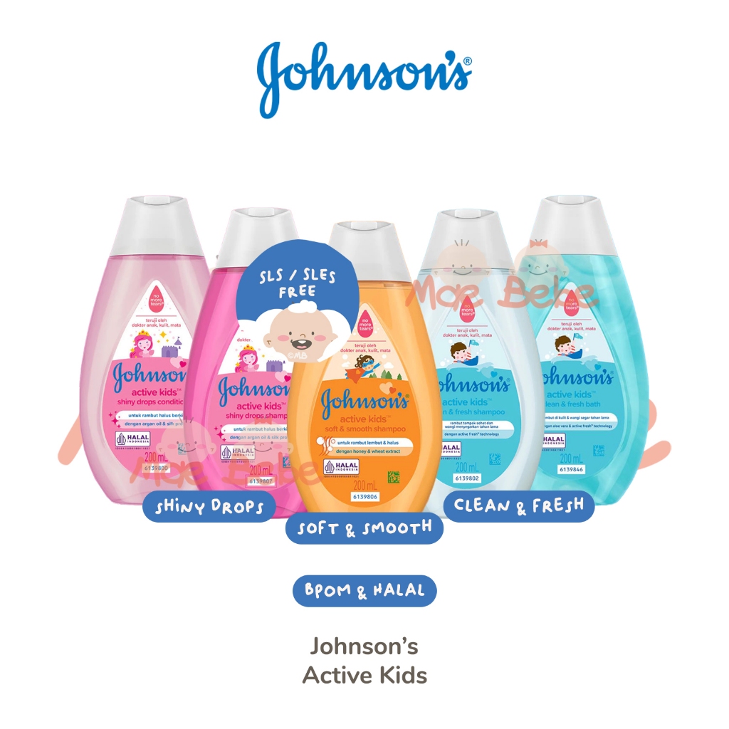 Jual Johnson's Active Kids Shampoo Conditioner Bath Sabun Mandi Anak ...