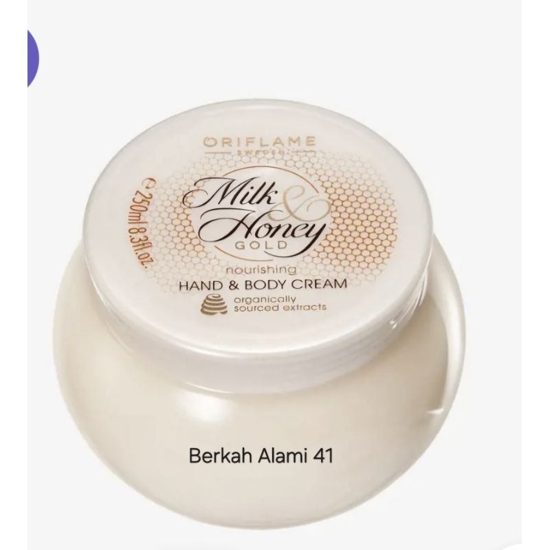 Jual Hand & Body Cream Milk & Honey Gold NOURISHING (exp Januari 2028) | Shopee Indonesia