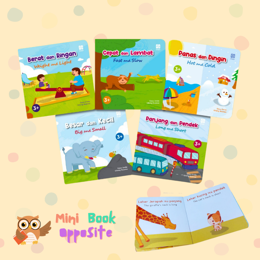 Jual SMILINGKIDDOS MINI BOOK STORY OPPOSITE - Buku Pengenalan ...