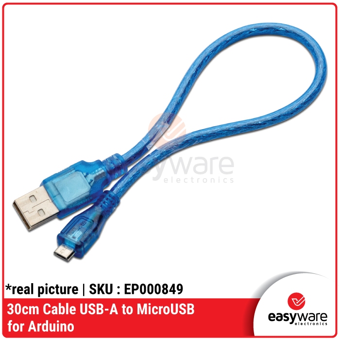 Jual Kabel Arduino Leonardo NodeMCU Kabel Micro USB 30cm MicroUSB 30cm ...