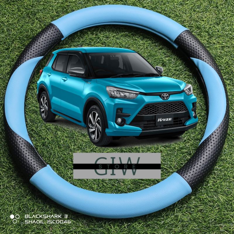 Jual sarung stir cover stir toyota raize, bungkus pelindung setir mobil ...