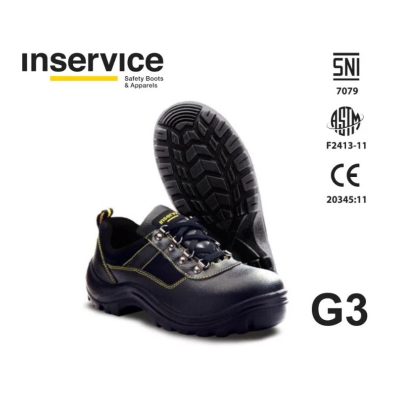 Jual Inservice Safety Shoes G3 Basic Lace-Up | Shopee Indonesia