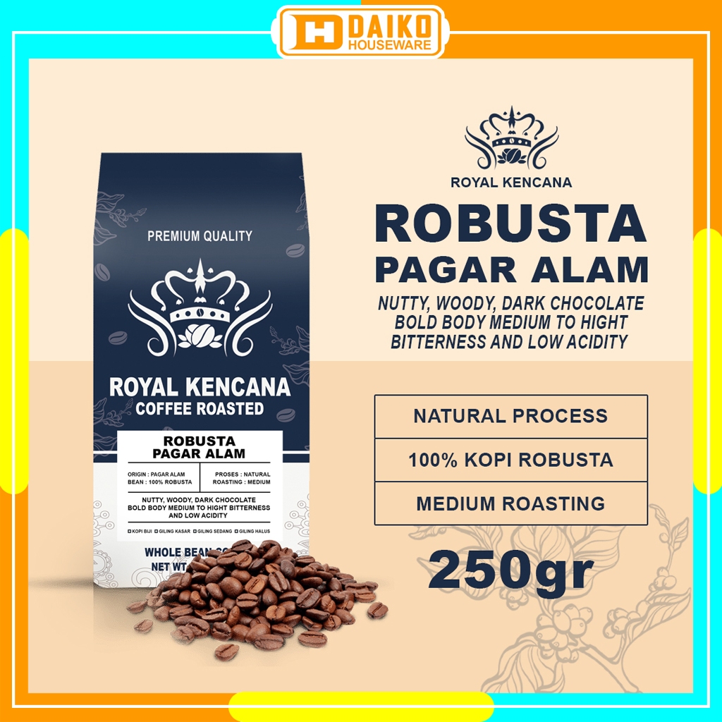 Jual Royal Kencana Robusta Pagar Alam Premium Quality Coffee Roasted ...