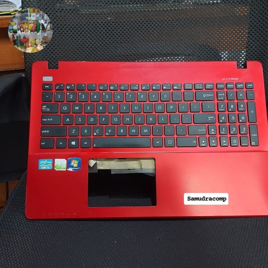 Jual Palmrest Laptop ASUS X550 Merah Keyboard Test Oke, Casing Minus ...