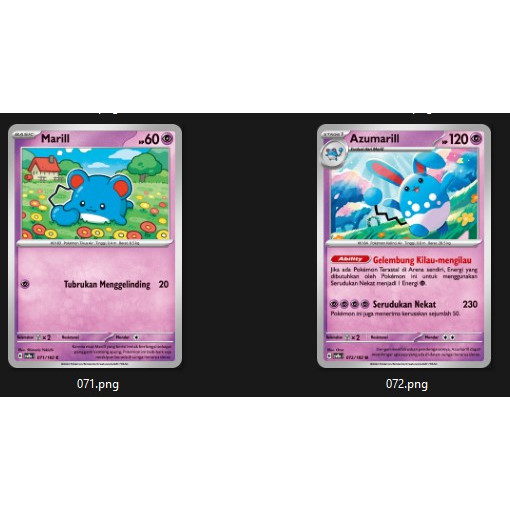 Jual Marill Azumarill Kartu Pokemon Marill Azumarill | Shopee Indonesia