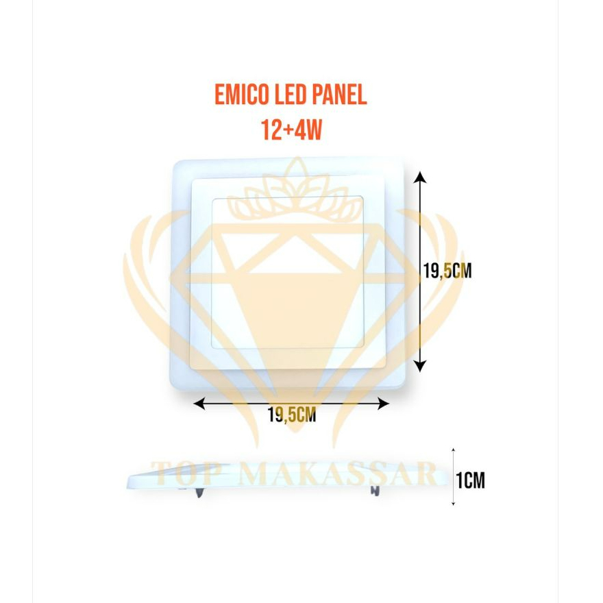 Jual EMICO LED PANEL KOTAK | Shopee Indonesia