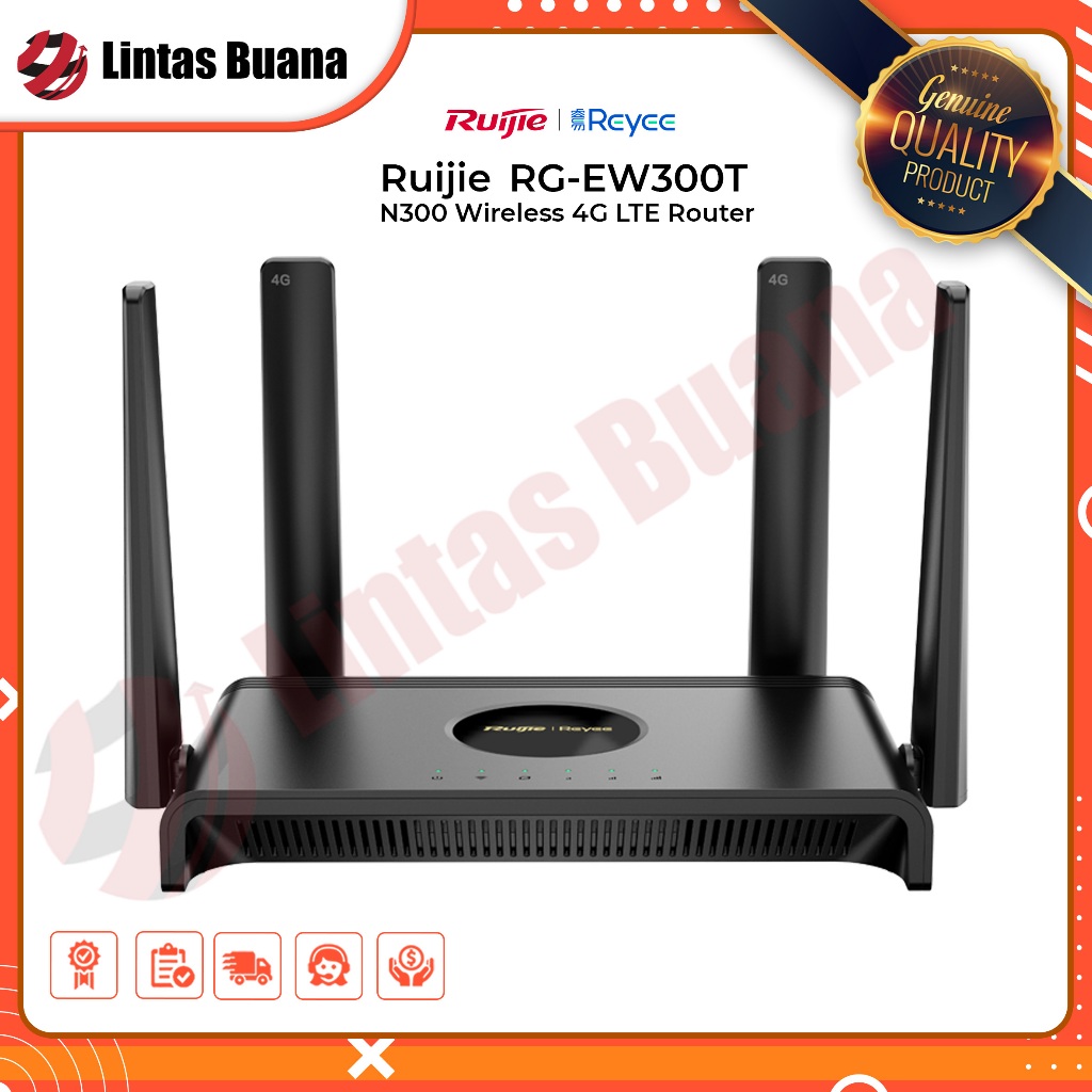 Jual Ruijie Reyee RG-EW300T N300 Wireless 4G LTE Router + Slot SIM CARD ...