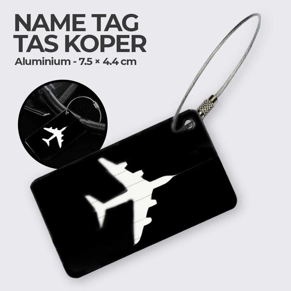 Jual MAPLE NAME TAG PENANDA TAS KOPER BAHAN ALUMINIUM TAG KOPER PREMIUM ...