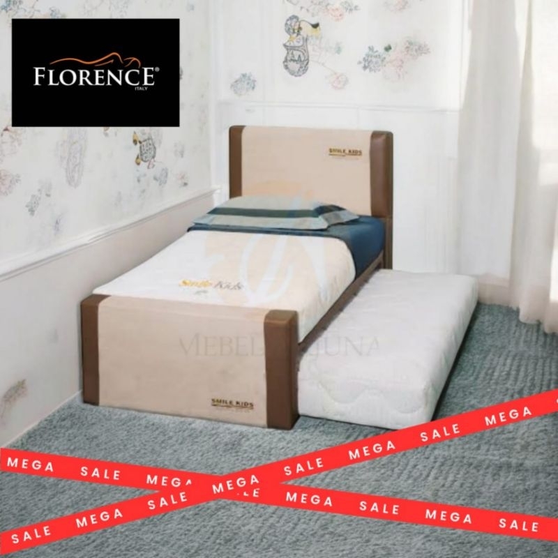 Jual Set Springbed Florence 2in1 Sorong Smile Kids 100 120 Promo Murah ...