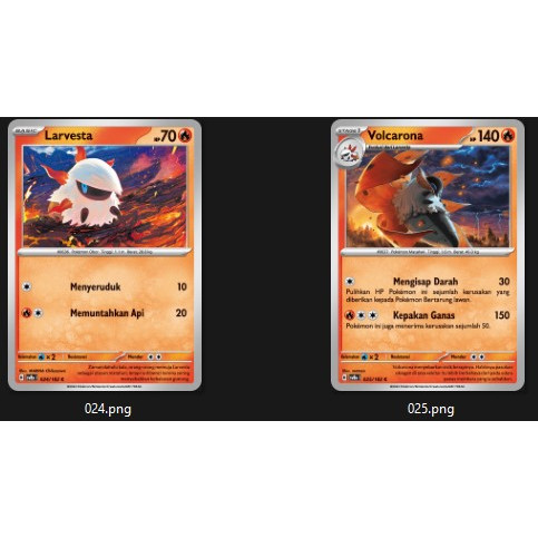 Jual Volcarona Larvesta Kartu Pokemon Volcarona Larvesta | Shopee Indonesia