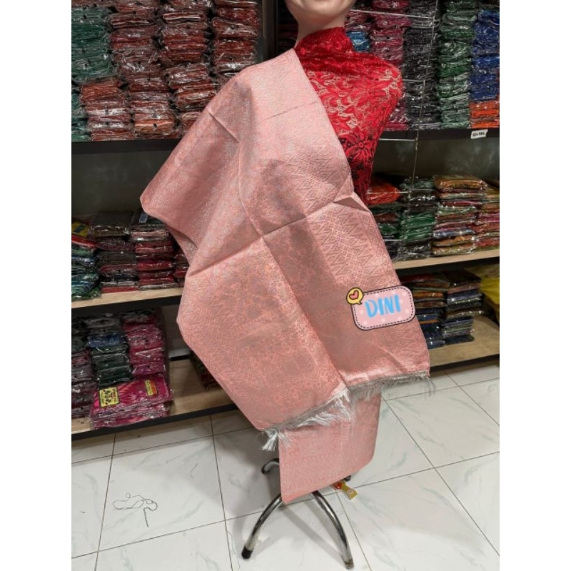 Jual Set Kain + Selendang Songket Palembang Kristal Gold (WAJIB CHAT ...