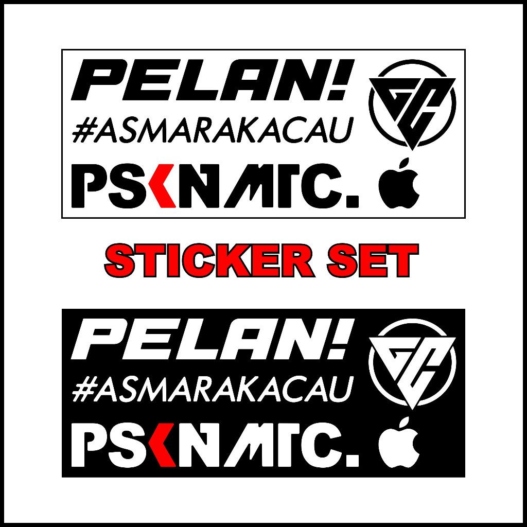 Jual Sticker Cutting Set PSKN MTC #Asmarakacau PELAN GC APPLE Motor ...
