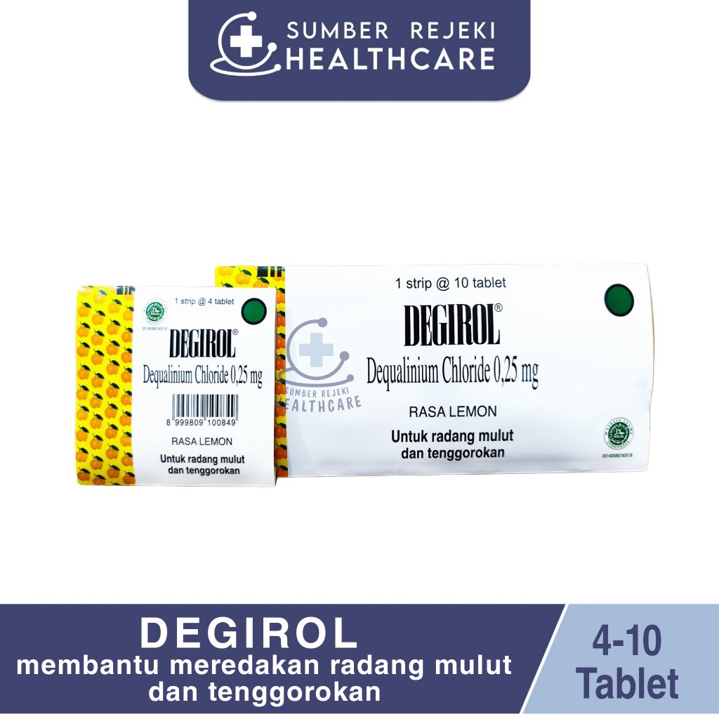 Jual Degirol Strip Tablet Hisap Pereda Sakit Tenggorokan, Sariawan ...