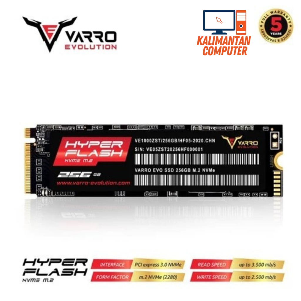 Jual SSD VARRO M2 NVME HYPER FLASH 256GB | Shopee Indonesia