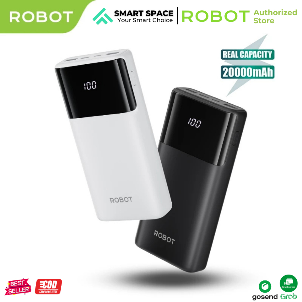 Jual ROBOT Smart Powerbank Fast Charging 20000mAh RT22S 15W 3 Port ...