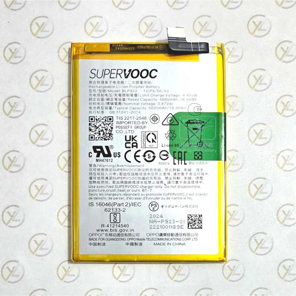 Jual BATERAI BLP923 | OPPO A77S / A77 5G / A97 5G / A57 2022 4G ...