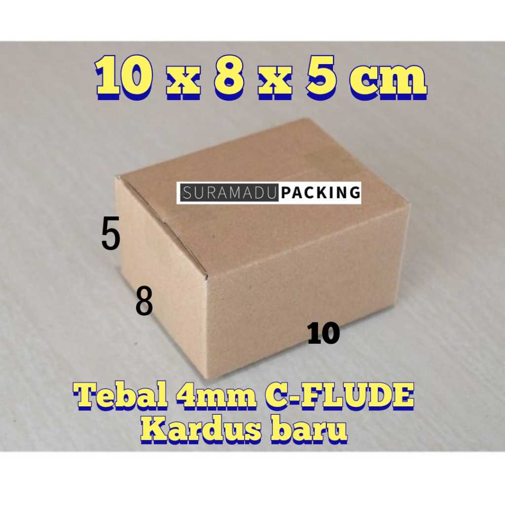 Jual Kardus box karton packing 10x8x5 cm Packing Polos dan Tebal 4mm C ...