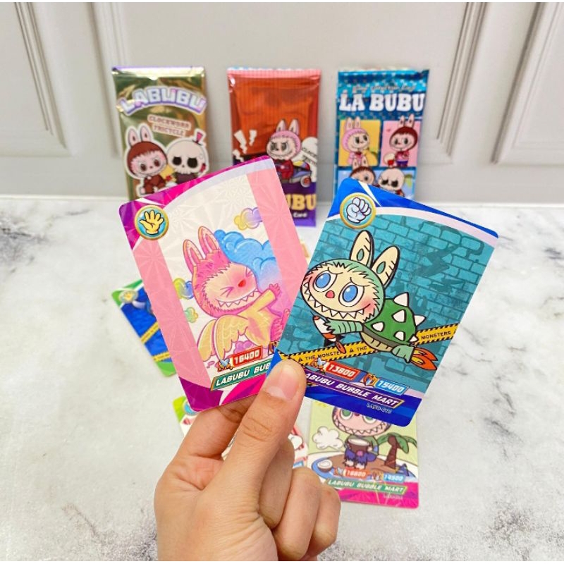 Jual Kartu Labubu Kartu Foil Labubu 1 Pack Isi 8 Pcs Mainan Gunting ...