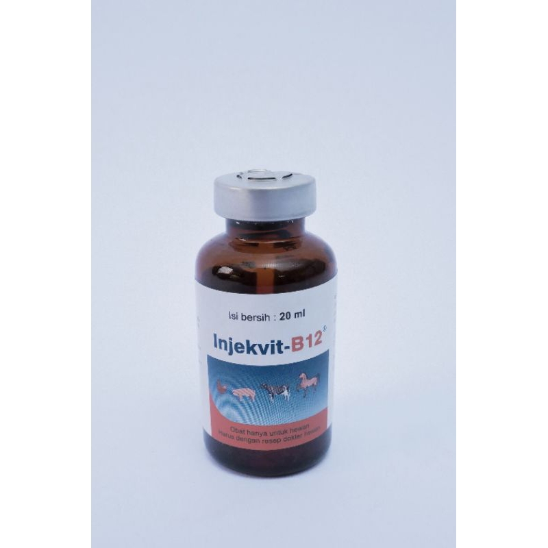 Jual injekvit B12 vitamin ternak produk medion kemasan botol kaca @ 20 ...