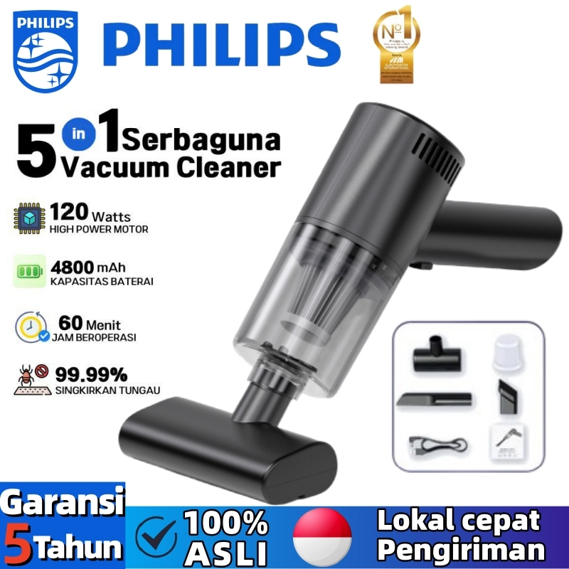 Jual PHILIPS 5 IN 1 Vacuum Cleaner 390000Pa Nirkabel Genggam Penyedot Debu Portabel Daya Tinggi ...