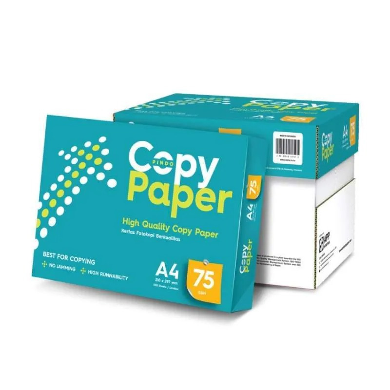 Jual KERTAS HVS 75 GSM A4 COPY PAPER 75 A4 BMO OFFICE PAPER | M21 ...