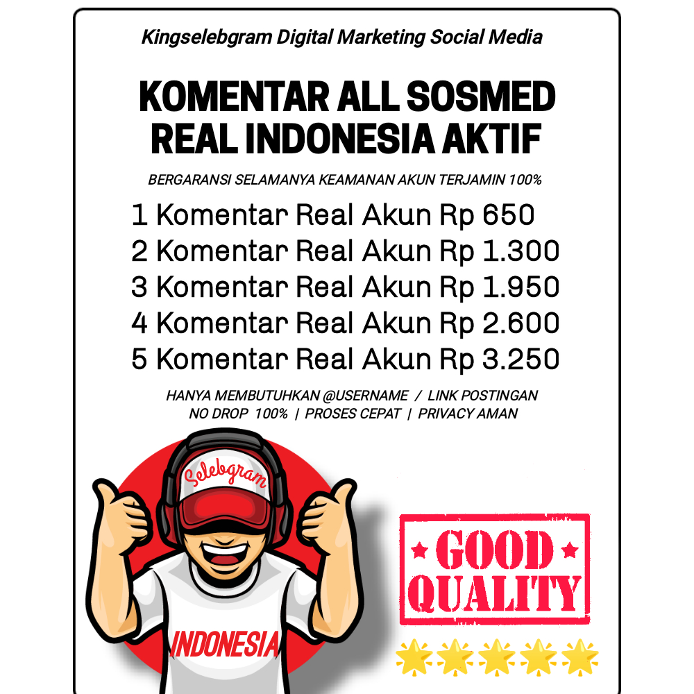 Jual KINGSELEBGRAM - KOMENTAR ALL SOSIAL MEDIA SUPER REAL BUZZER INDONESIA 100% | Shopee Indonesia