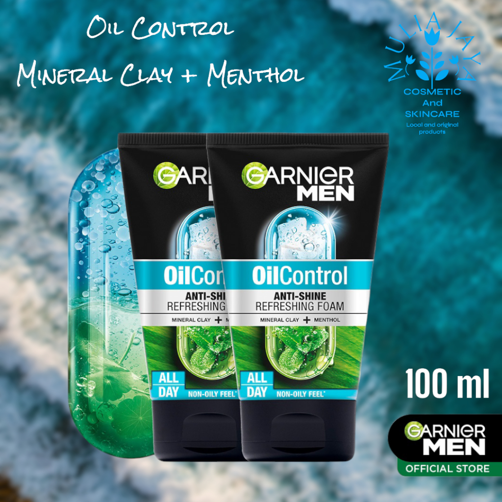 Jual GARNIER MEN OIL CONTROL ANTI-SHINE REFRESHING FOAM 100 ml - SABUN ...