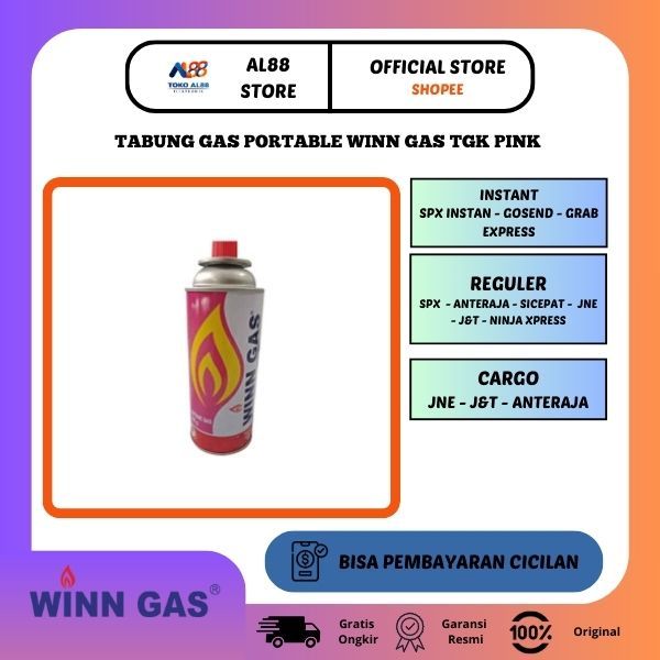 Jual Winn Gas Tabung Gas Kecil Butane Pink TGKPINK | Shopee Indonesia
