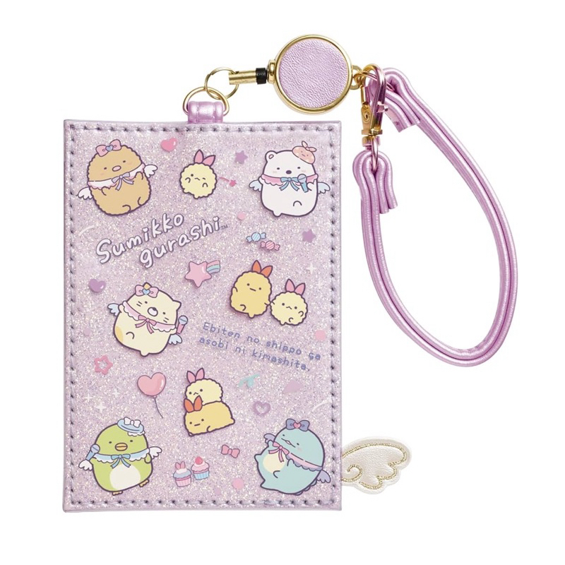 Jual Sumikko Gurashi Angel Pass Case with Reel Sumikko Card Holder ...